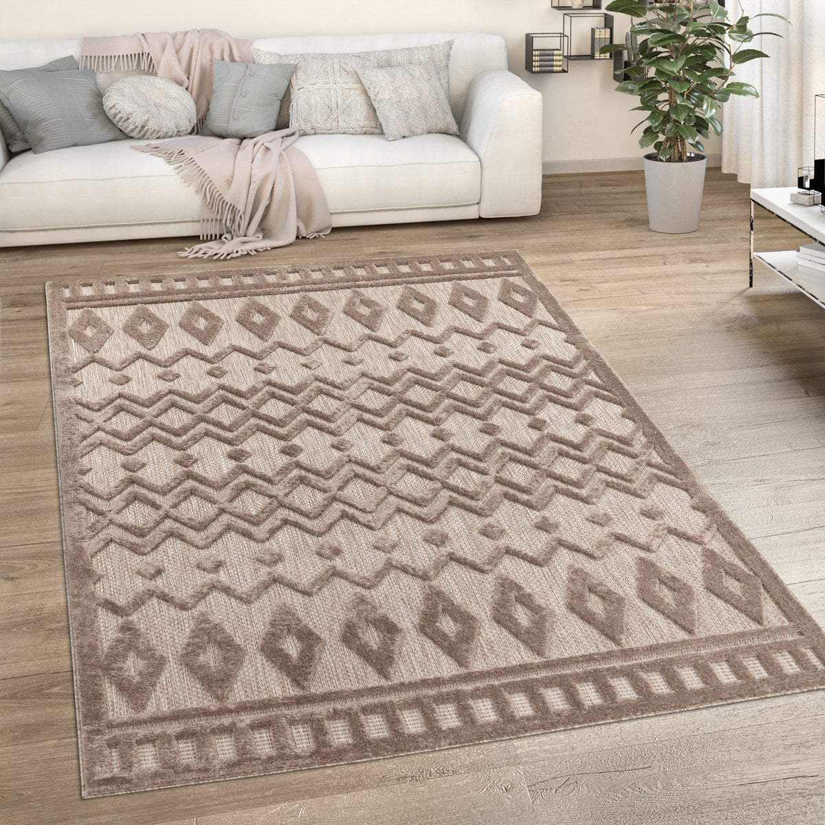 LIVORNO 671 BEIGE – Paco Home Rugs