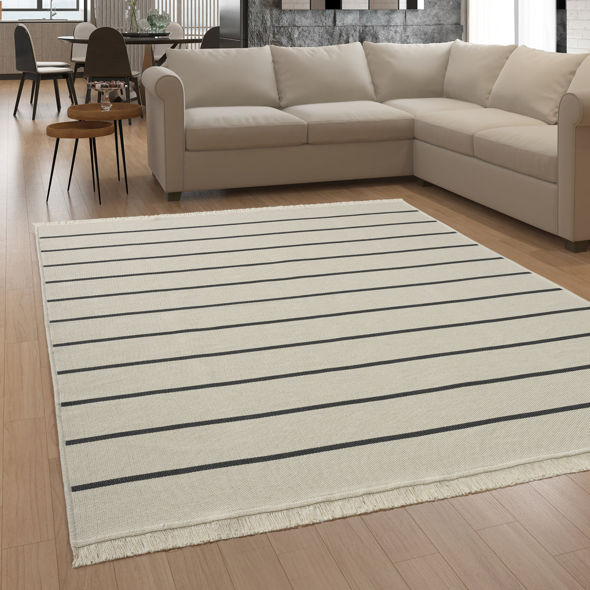 SKANDI KILIM 149 ANTHRACITE – Paco Home Rugs